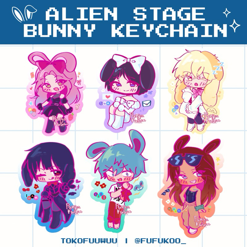 Jual [READY STOCK] ALIEN STAGE/ALNST BUNNY KEYCHAIN | Shopee Indonesia