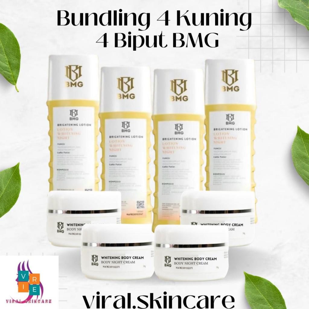 Jual Paket BMG Cepet Putih LOTION NIGHT KUNING 4 DAN BODY CREAM 4 ...