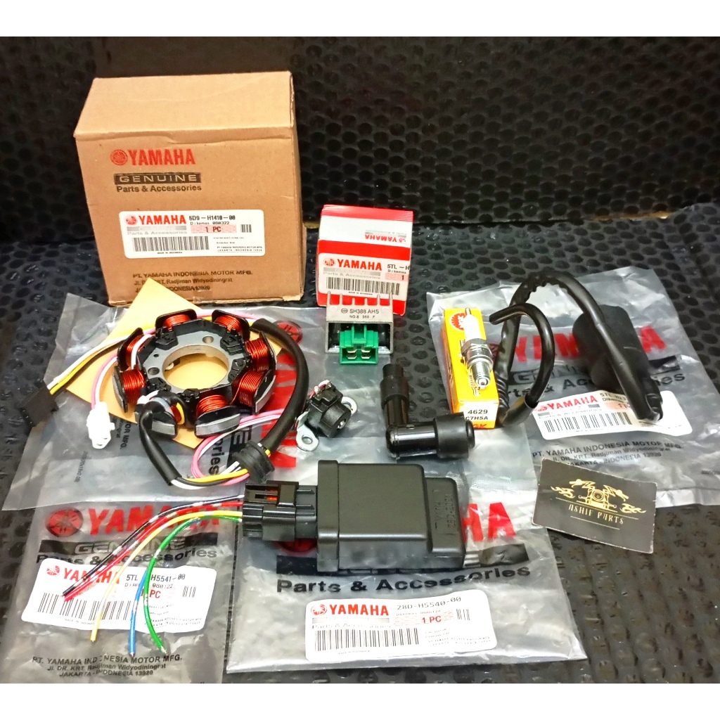 Jual Paket Pengapian 7 Item Spull spull Assy set Yamaha Vega Zr Jupiter ...