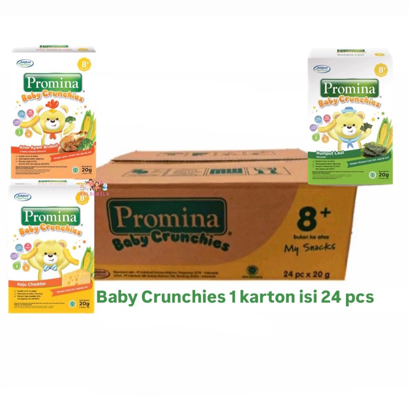 Jual Promina Baby Crunchies 1 karton isi 24 pcs | Shopee Indonesia