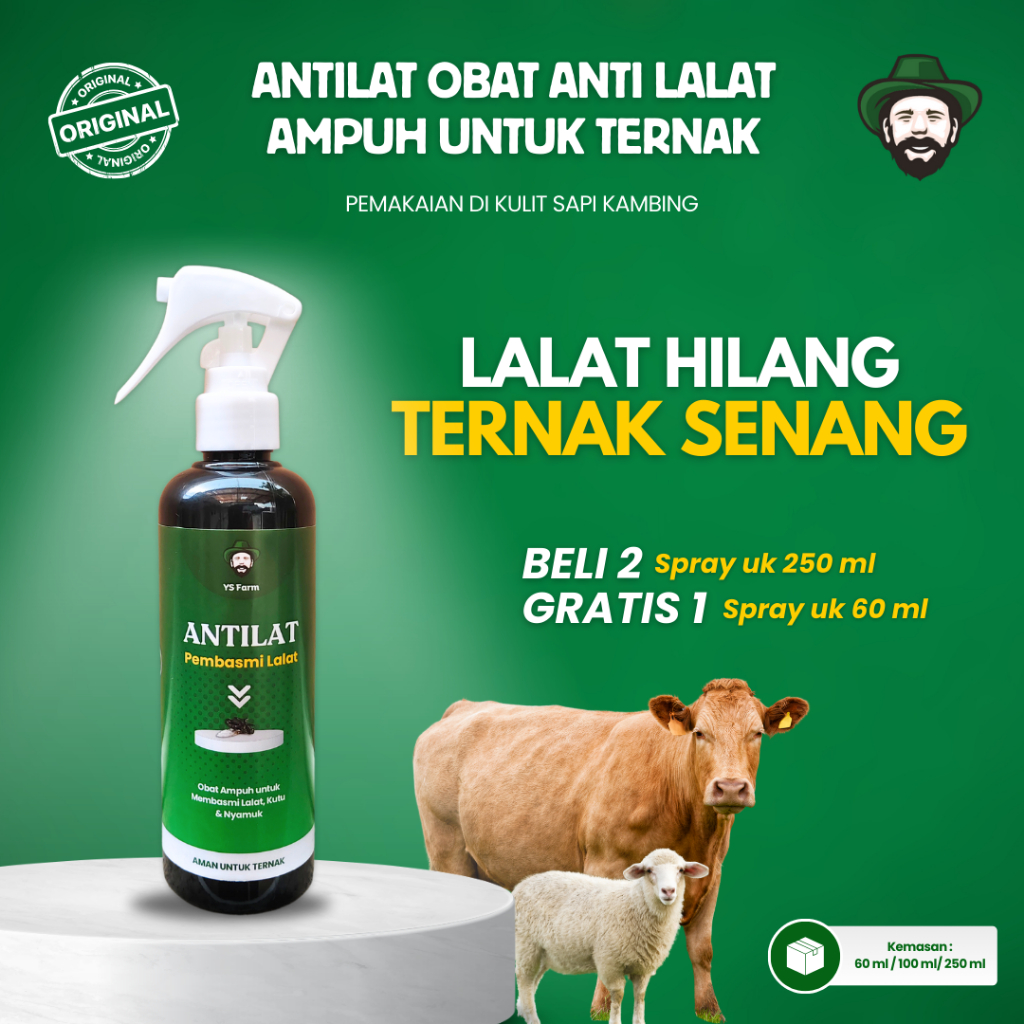 Jual ANTILAT Obat Anti Lalat untuk Sapi Kambing Obat Pembasmi Lalat ...