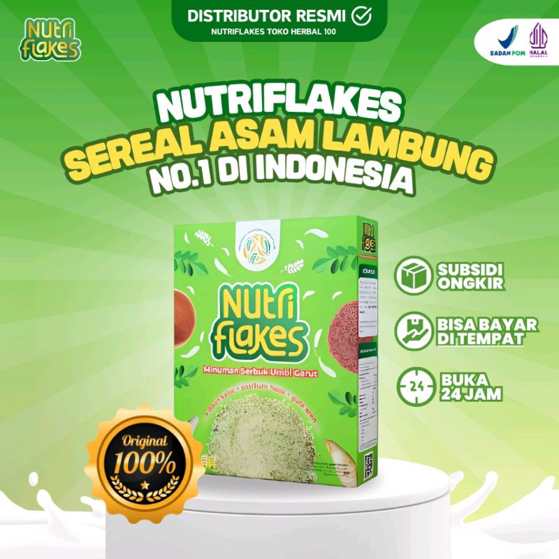 Jual NUTRIFLAKES ORIGINAL SEREAL UMBI GARUT MAMPU ATASI PERMASALAHAN PADA ASAM LAMBUNG, MAAG ...