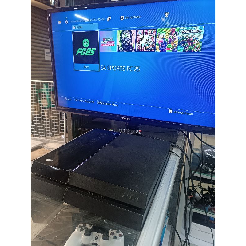 Jual Ps4 ps 4 playstation 4 fat 500 gb versi rendah full set | Shopee Indonesia