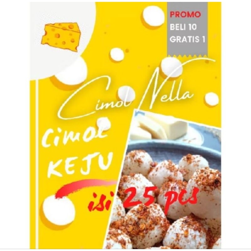 Jual cimol isi keju cimol nella isi 25 pcs | Shopee Indonesia