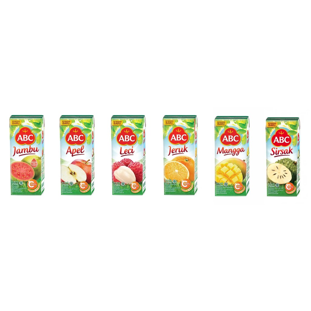 Jual Minuman Kemasan Kotak Sari Buah ABC 250 Ml x 8 Rasa Leci, Apel ...