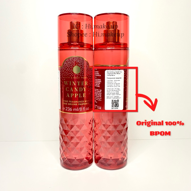 Jual Bath & body works Winter Candy Apple body mist Fragrance Mist ...