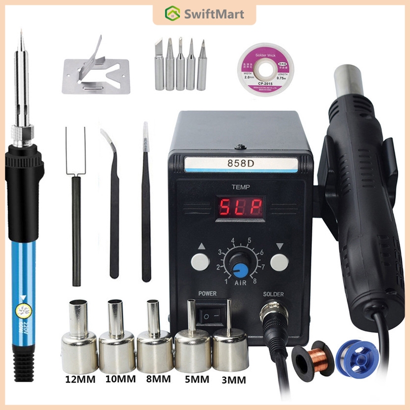 Jual 【Ready】700W daya tinggi heat gun stasiun solder kontrol suhu ...