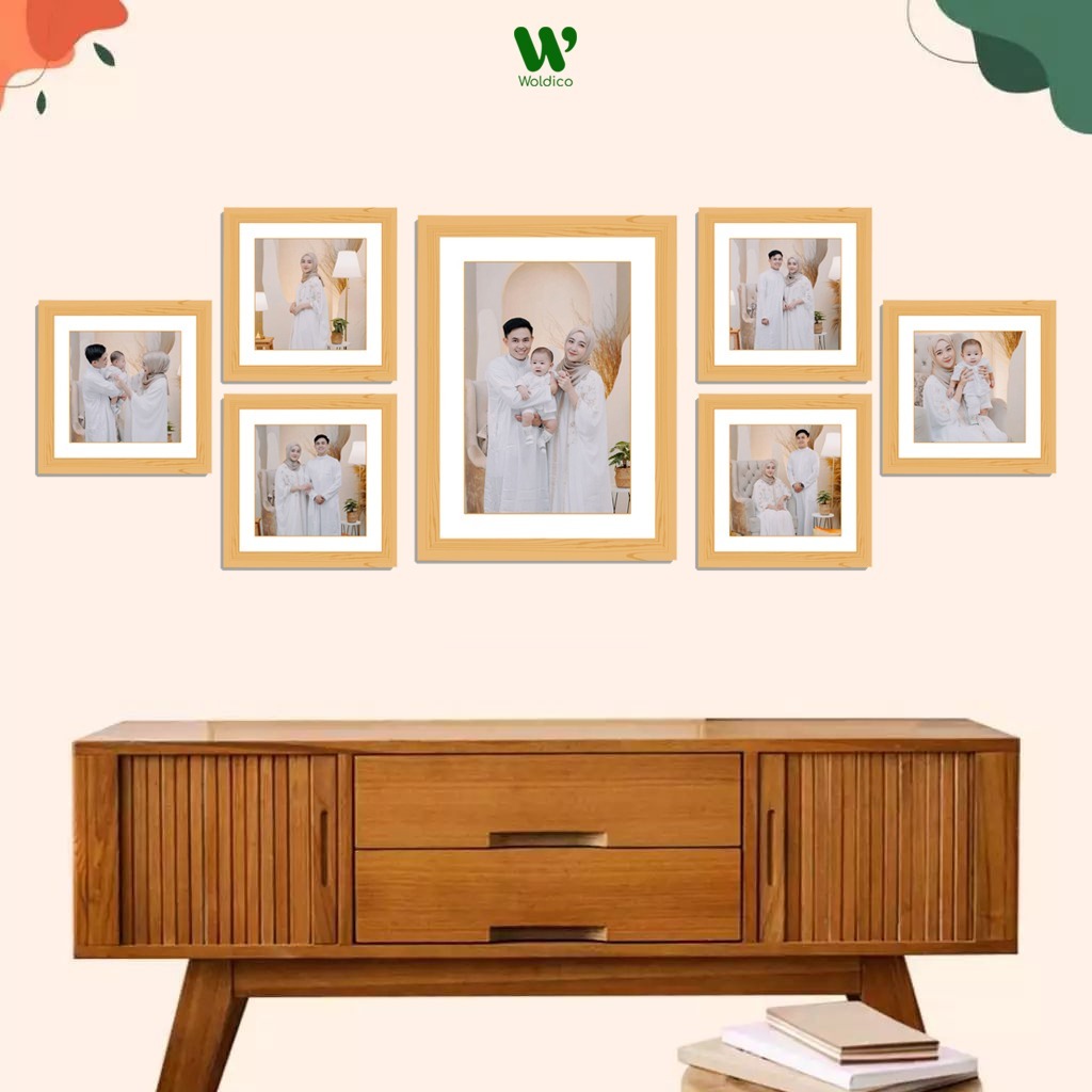 Jual Paket Cetak Foto dan Bingkai List Kayu 7 Pcs | Shopee Indonesia