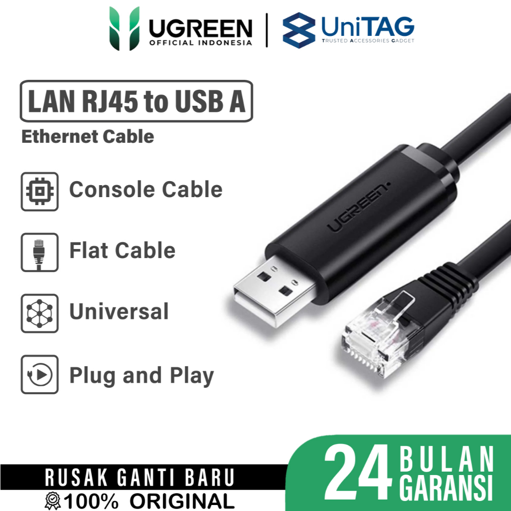 Jual UGREEN Kabel Adapter Ethernet USB to LAN RJ45 Fast Internet ...