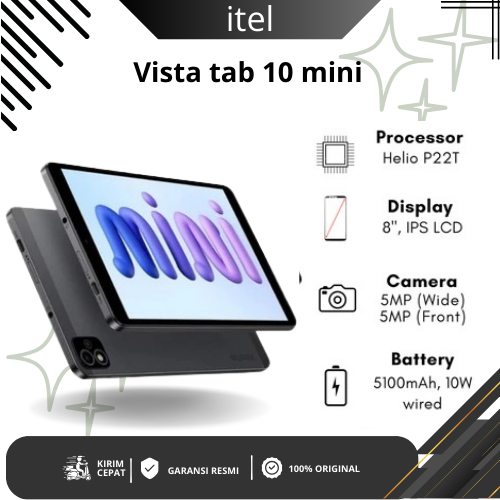 Jual iTel Vista Tab 10 mini 8GB+64GB Garansi Resmi 1 Tahun | Shopee ...