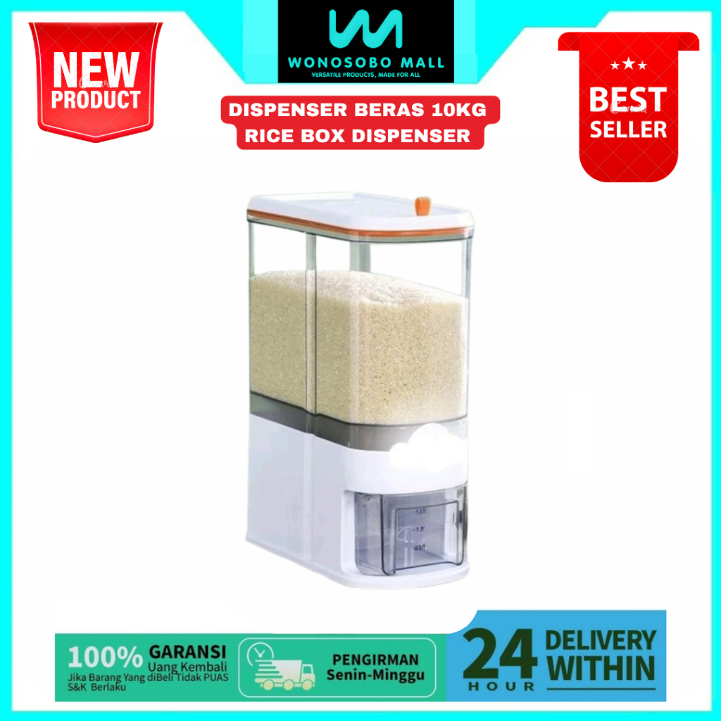 Jual DISPENSER BERAS 10KG/DISPENSER BERAS MURAH VIRAL TEMPAT BERAS ALAT ...