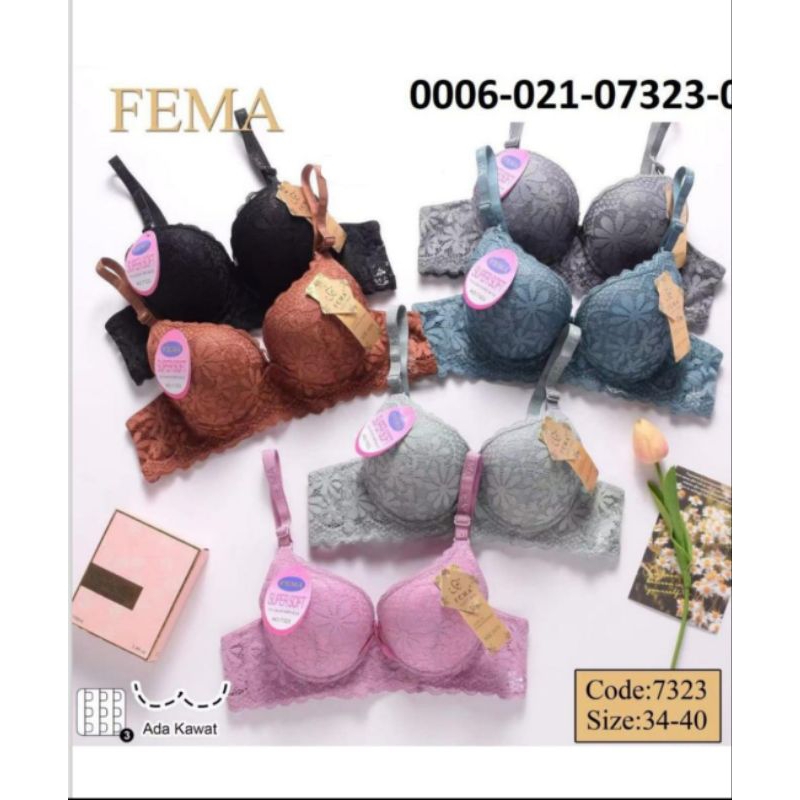 Jual Bra 02 Bra kawat abg busa tebal kancing 3 Bra kawat tali bisa ...