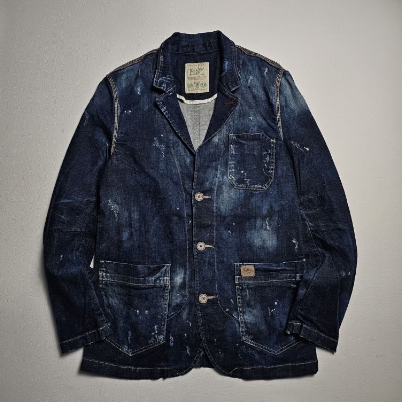 Jual Buckaroo outer denim chore coat | Shopee Indonesia