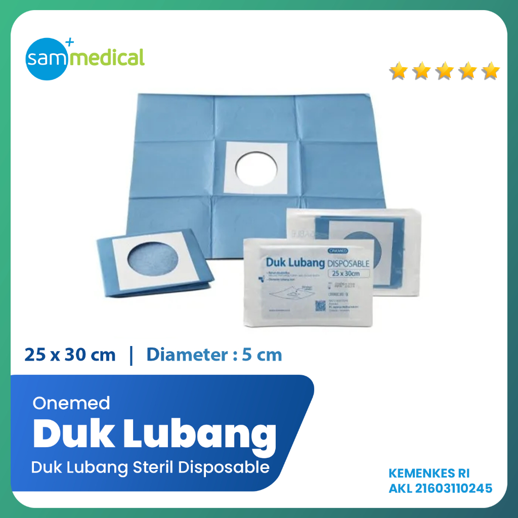 Jual Onemed Doek Bolong Steril Disposable / Duk Lubang / Duk Operasi ...