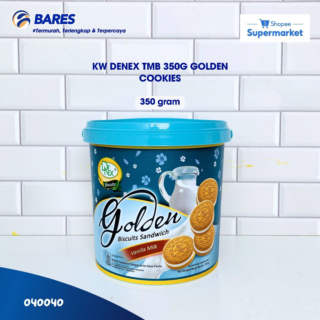 Jual Biskuit KW DENEX TMB 350G Golden Biscuits Sandwich Vanilla Milk I Biskuit Lebaran | Shopee ...