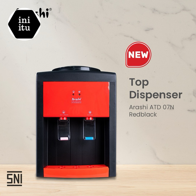 Jual [Arashi] Dispenser Galon Atas Arashi ATD 07N - Hot and Normal ...