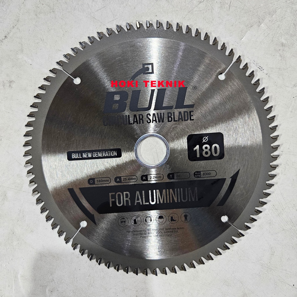 Jual Mata Gergaji Circle Potong Aluminium 7 inch x 80T | Shopee Indonesia