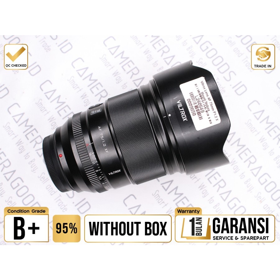 Jual Viltrox AF 75mm F1.2 Pro APS-C Lens For Fujifilm X Mount - Grade B+ - L240549 | Shopee ...