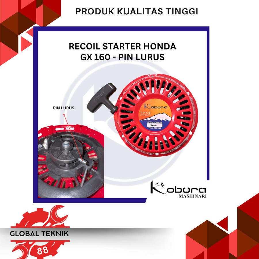 Jual Recoil Starter Engine - untuk Honda Type gx160 | Shopee Indonesia