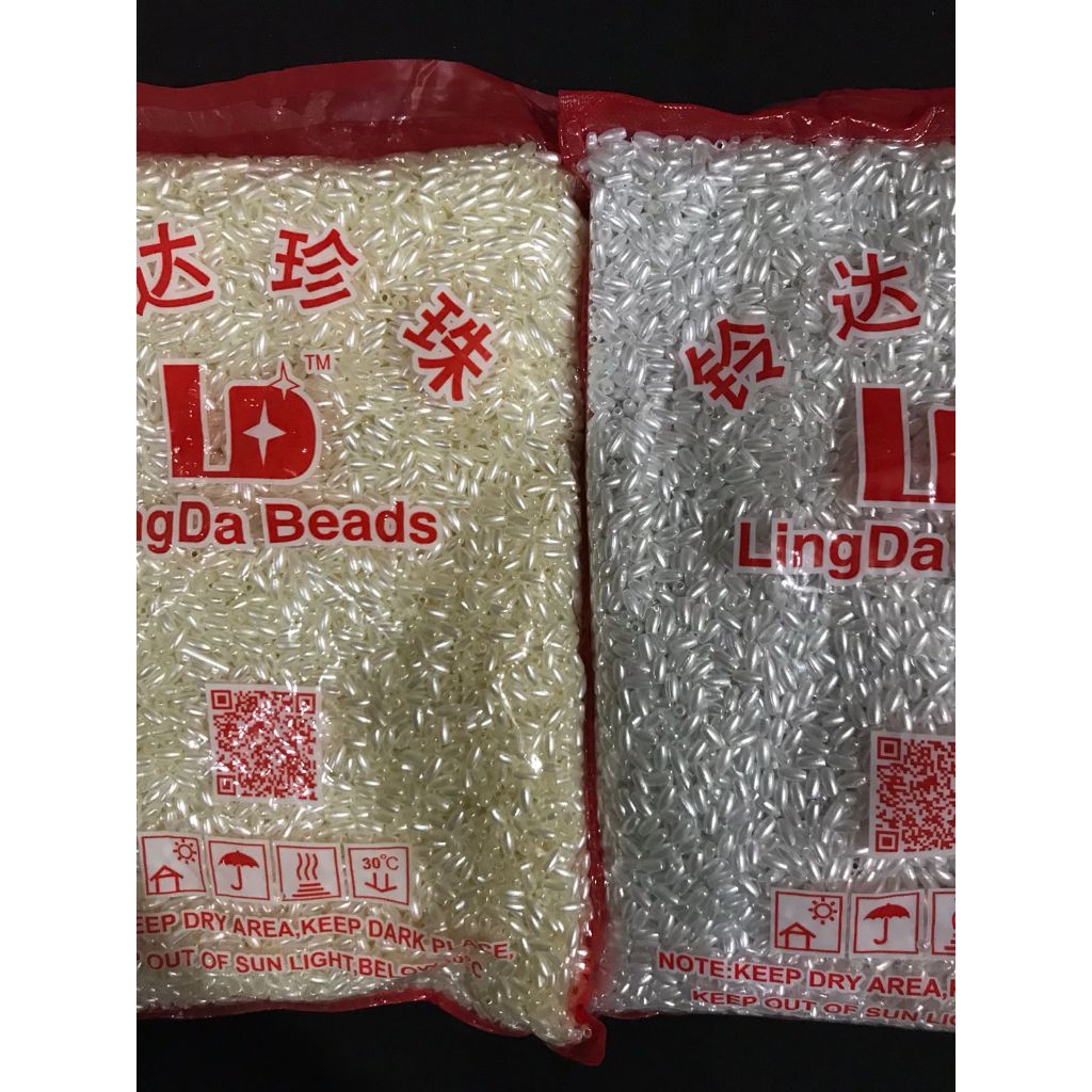 Jual @225Gram 3x6 PAYET MUTIARA RINGAN PADI PUTIH/PUTIH BW | Shopee ...