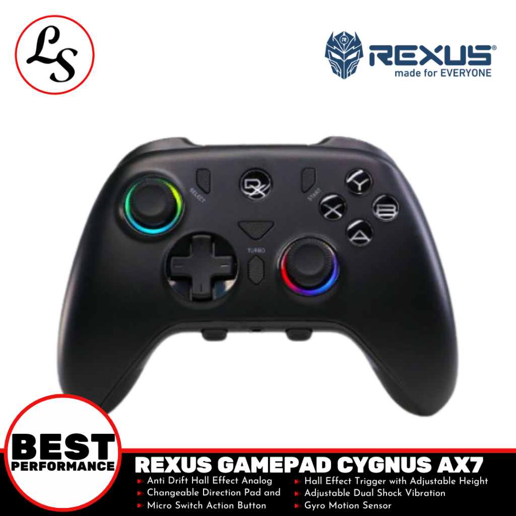 Jual REXUS GAMING GAMEPAD Daxa Cygnus AX7 | Shopee Indonesia