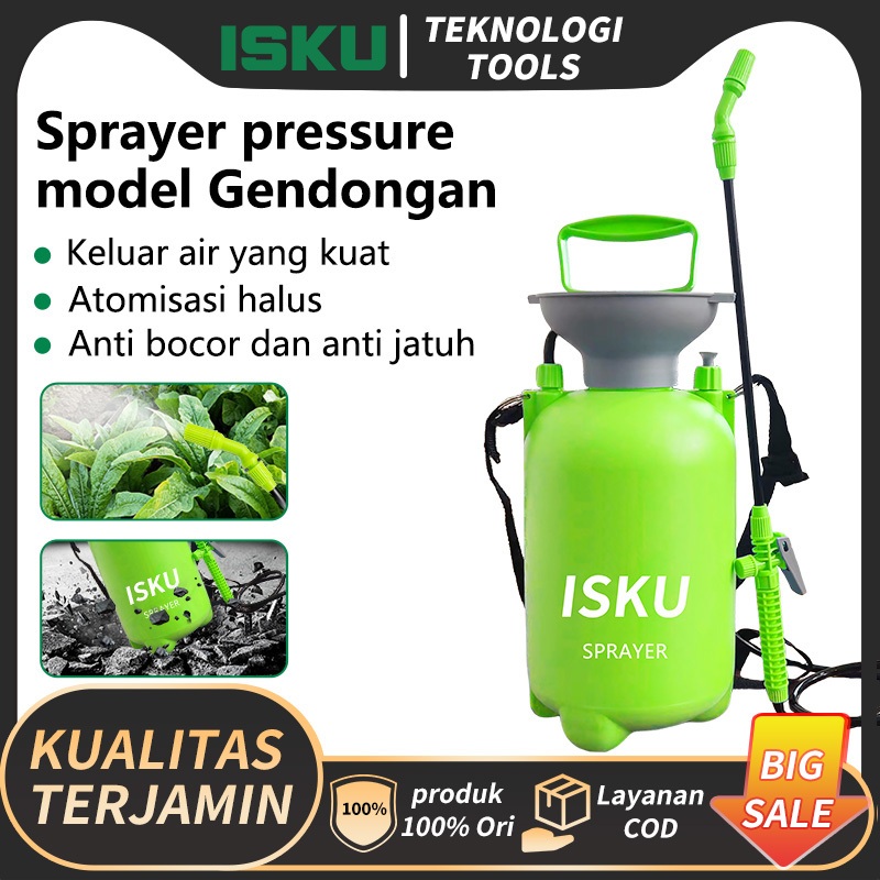 Jual ISKU Semprotan Rumput Sprayer 5L Dan Botol Semprot 1L | Shopee ...
