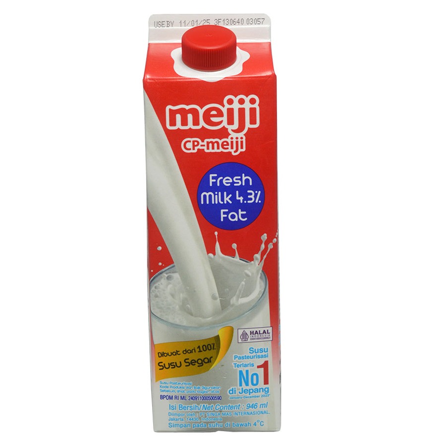 Jual MEIJI FRESH MILK DELUXE 4.3% FAT 946 ML | Shopee Indonesia
