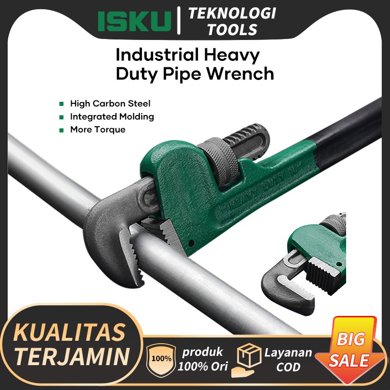 Jual Isku Kunci Pipa Pipe Wrench 10" 12" 14" 18" 24" Inch Wrench ...