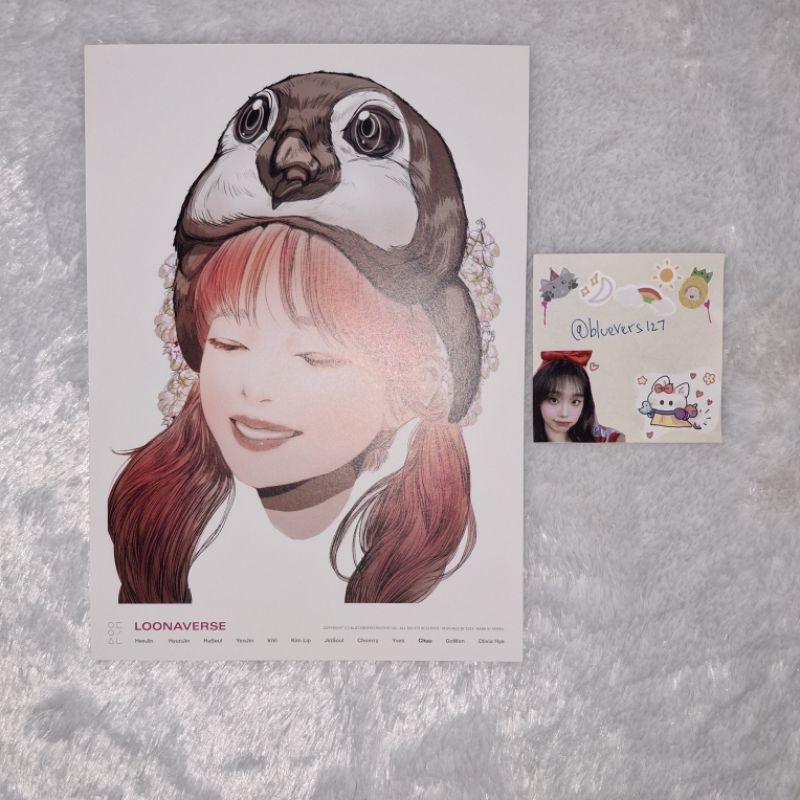 Jual LOONA CHUU ILLUSTRATION POSTER LOONAVERSE | Shopee Indonesia