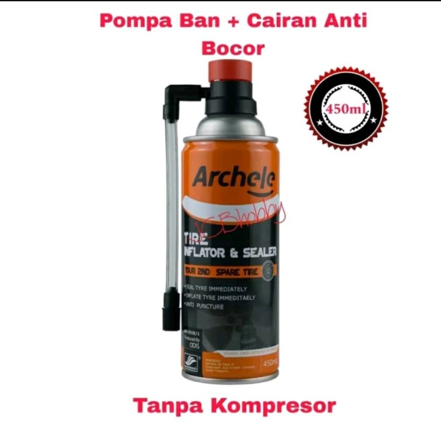 Jual Cairan anti bocor ban tubeless/Pompa darurat ban tubeless motor ...