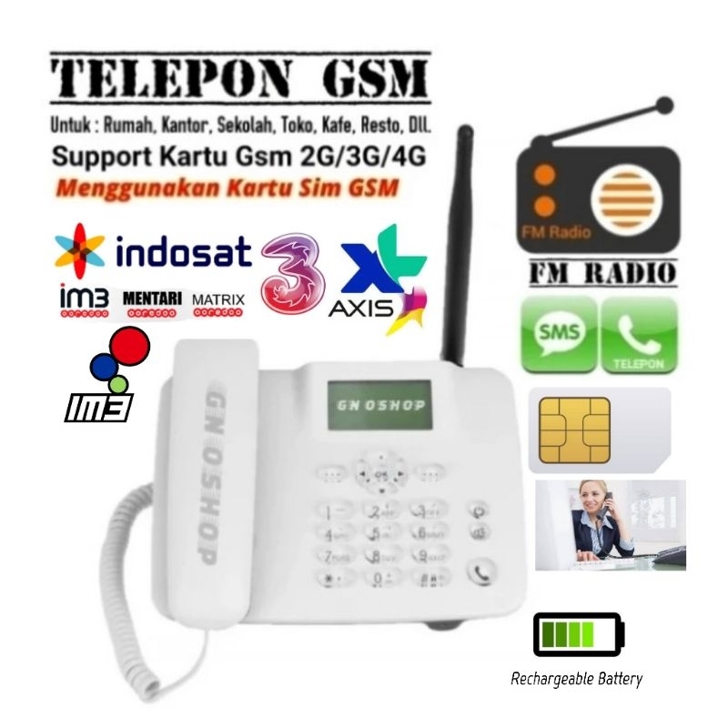 Jual Telepon GSM Rumah Kantor Telp Telpon Telephone Phone GSM Kartu Sim ...