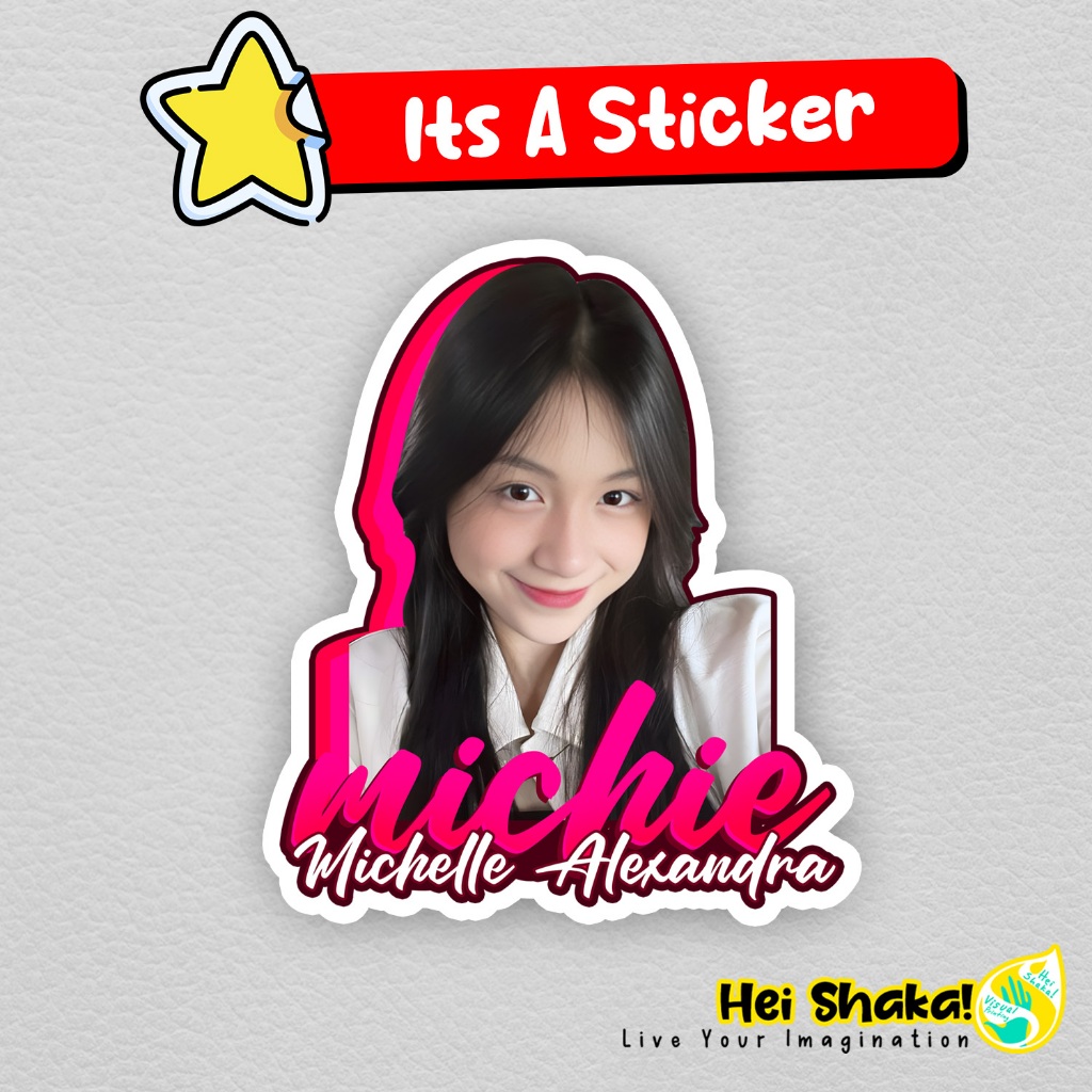 Jual Heishaka Stiker Michie Michelle Alexandra JKT48 Sticker Musik ...