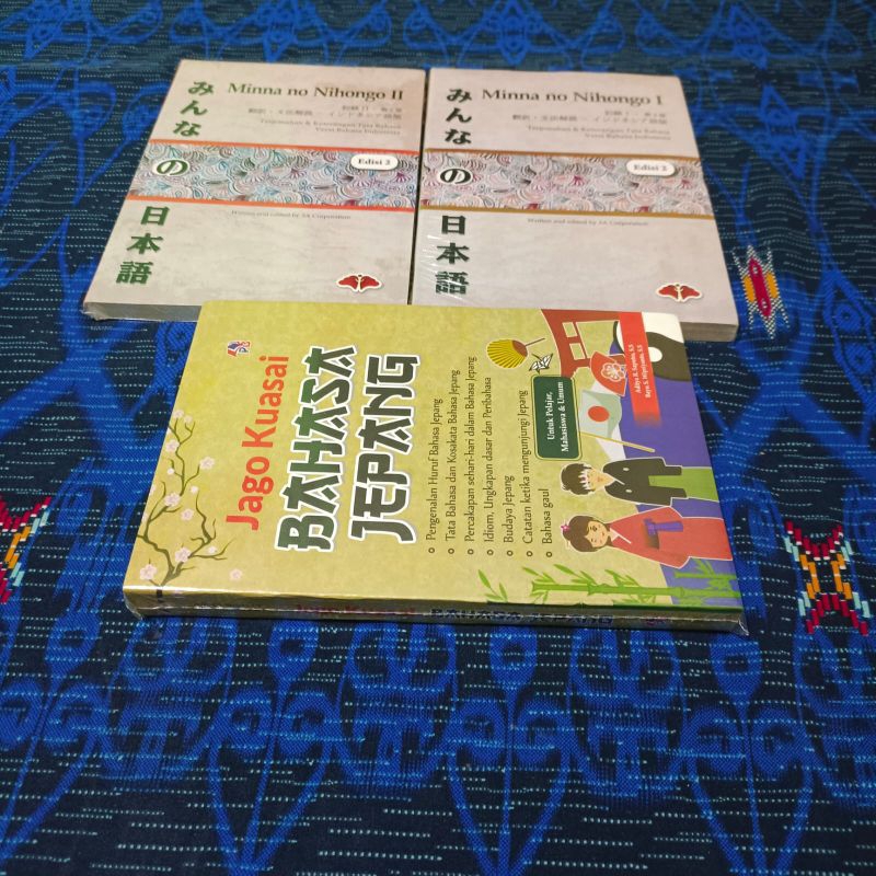 Jual Paket 3 Buku Panduan Lengkap Jago Kuasai Bahasa Jepang Minna Ni Hongo 1 & 2 Best Quality ...