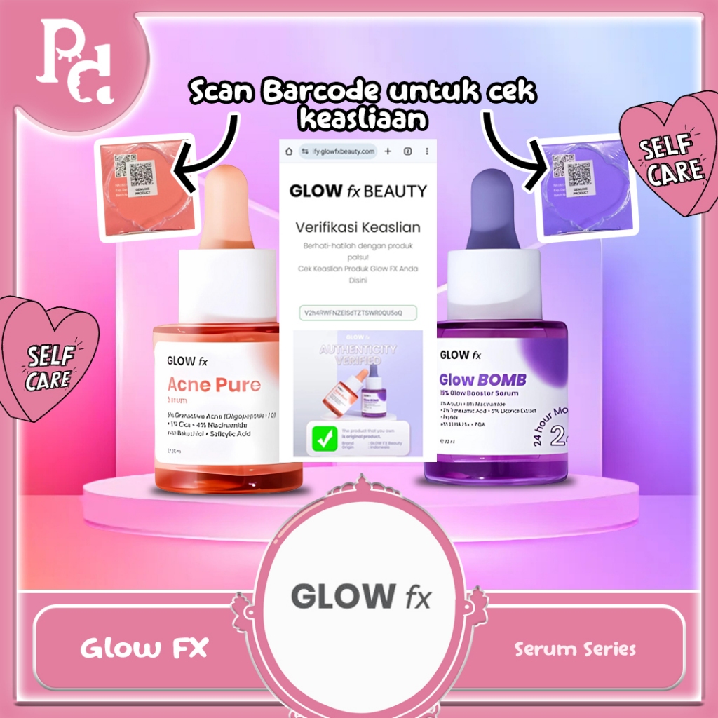 Jual GlowFx Serum Series | Glow Bomb Serum | Acne Pure Serum | Shopee ...