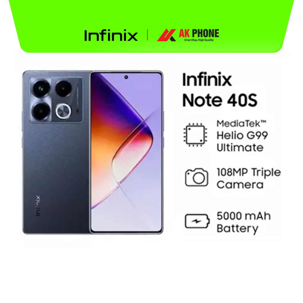 Jual Infinix Note 40s 8/256GB Garansi Resmi (AK PHONE JAMBI) | Shopee Indonesia