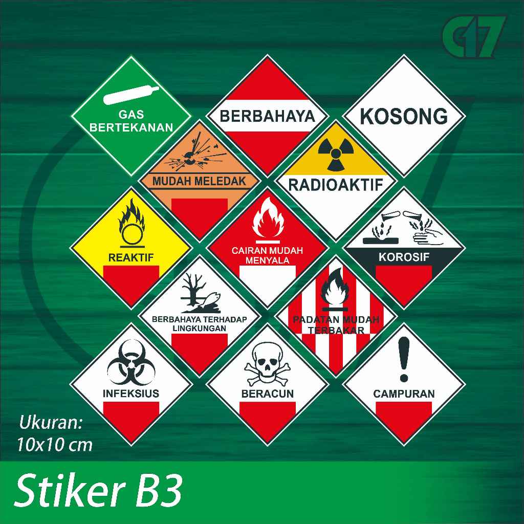 Jual Stiker Label Limbah B3 | Stiker Bahan Berbahaya dan Beracun ...