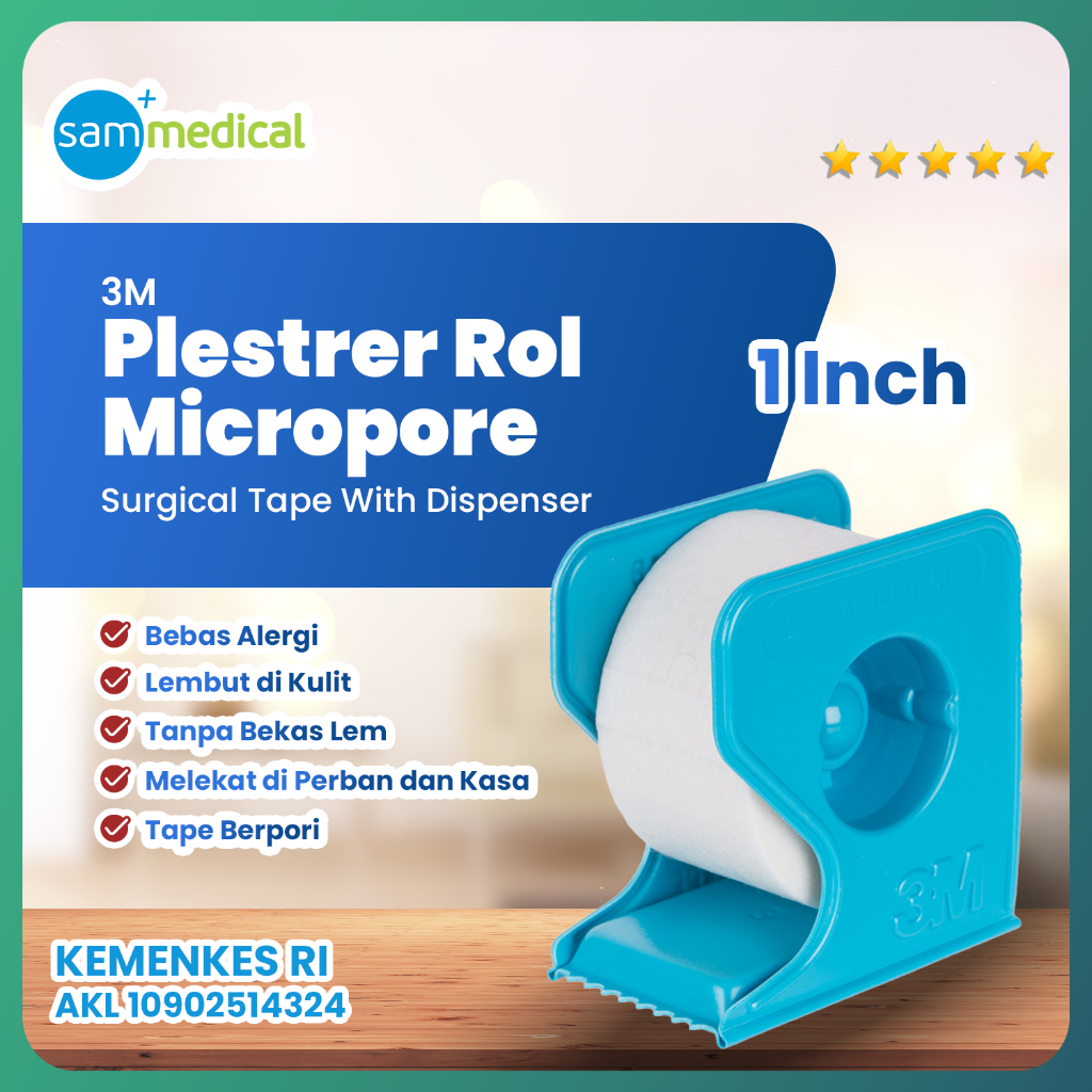 Jual 3M Micropore / Plester Luka / Plester Roll Tape / Plester Kertas ...