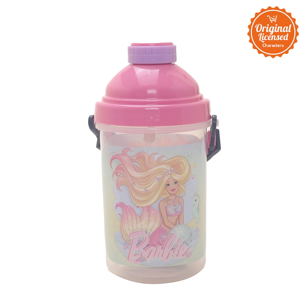Jual Botol Minum Anak Push Sedotan Barbie Fantasy 465 ml - Pink ...