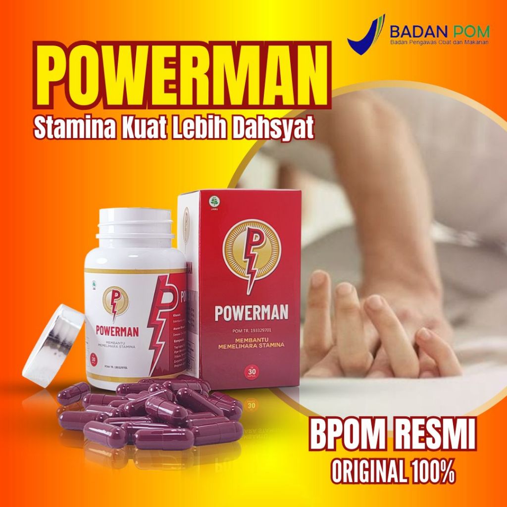 Jual Powermann Obtkuat Herbal Tradisional Obat Kesehatan Stamiina Anti ...