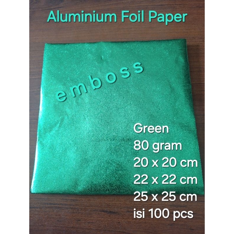 Jual Kertas Alu Foil / Aluminum Foil Paper Utk Bungkus Coklat ...