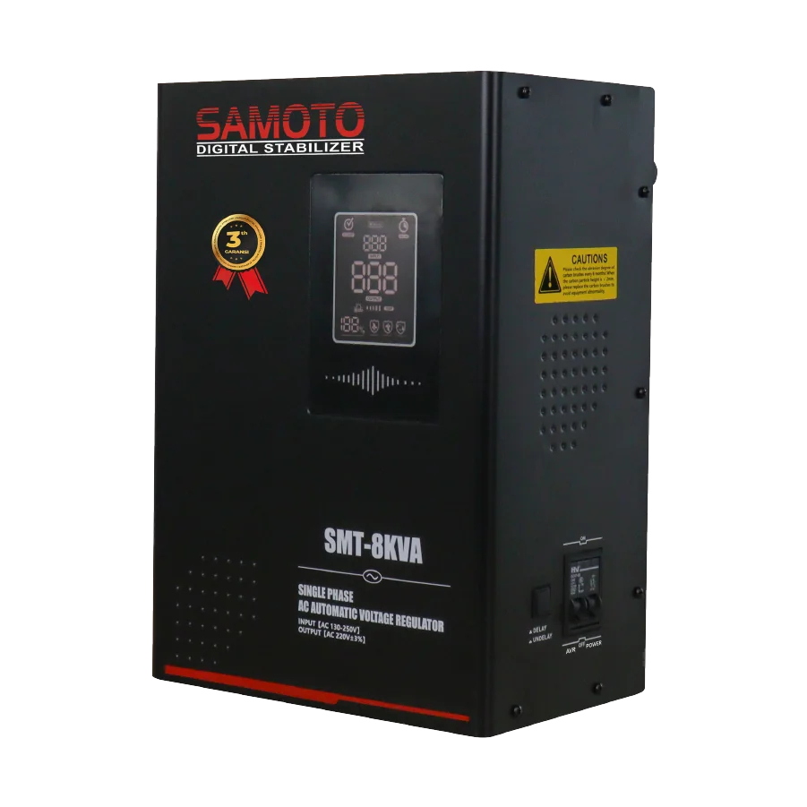 Jual SAMOTO Stabilizer 8000VA Stavolt Single Phase Stavolt SMT8000VA ...