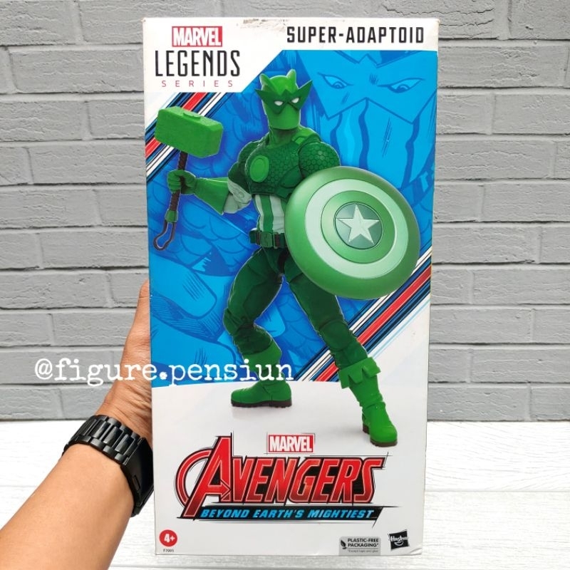 Jual MARVEL LEGENDS AVENGERS SUPER ADAPTOID 12 INCH CAPTAIN AMERICA ...