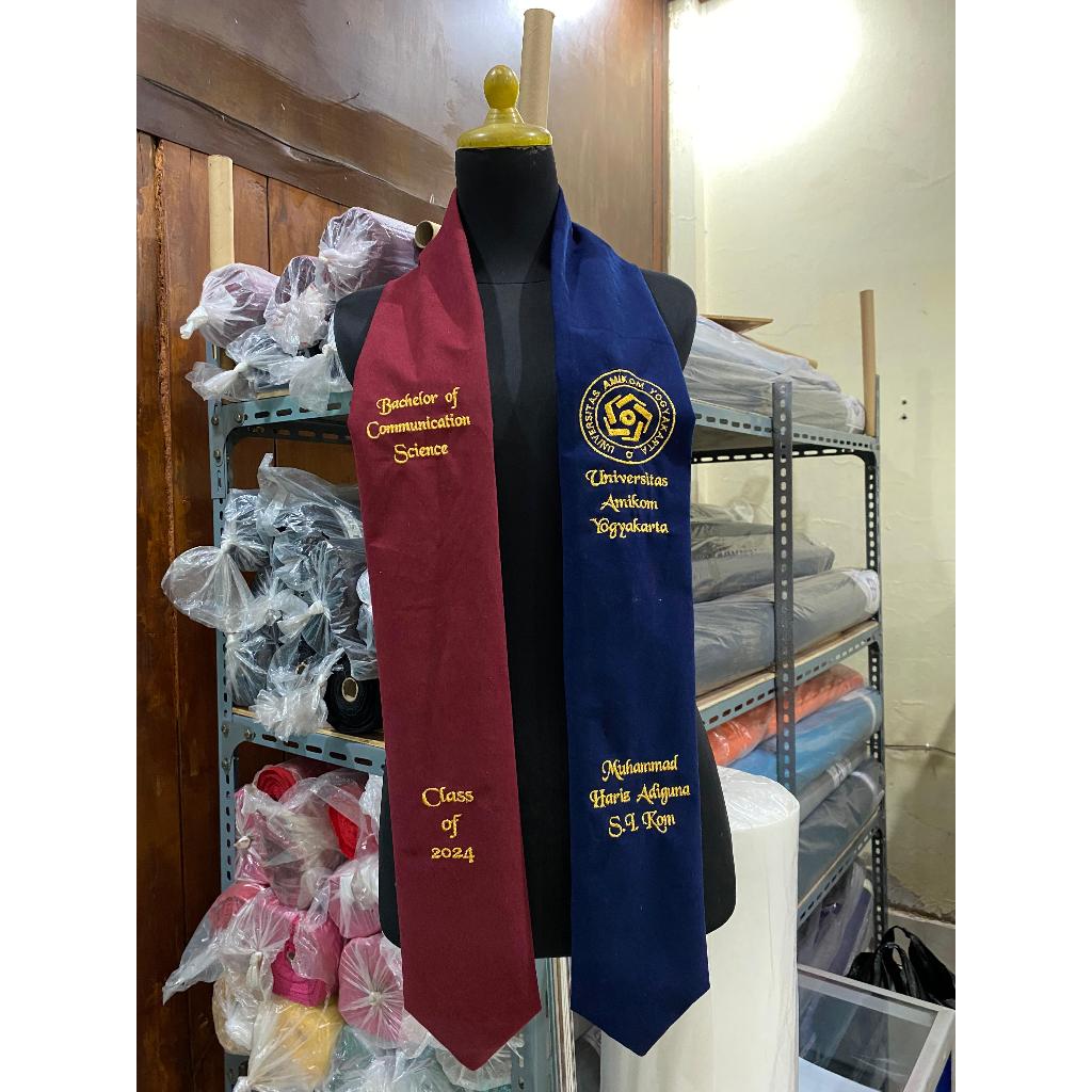 Jual Selempang Slempang Sash Wisuda / Samir Wisuda 2 warna | Shopee ...