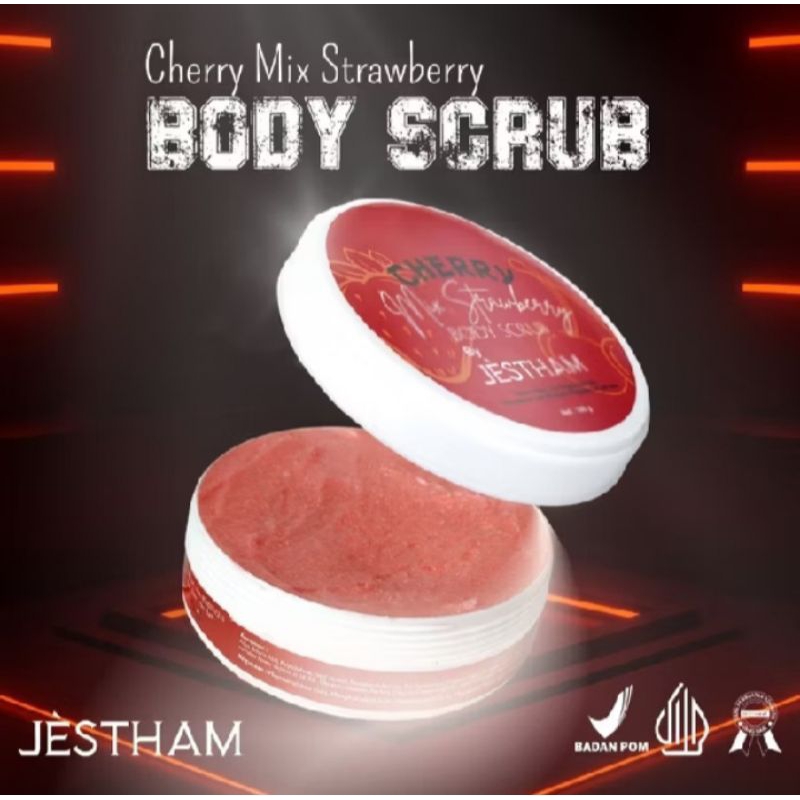 Jual (ACEH) Body Scrub Jestham Cherry Mix Strawberry 100 gram / cherry ...