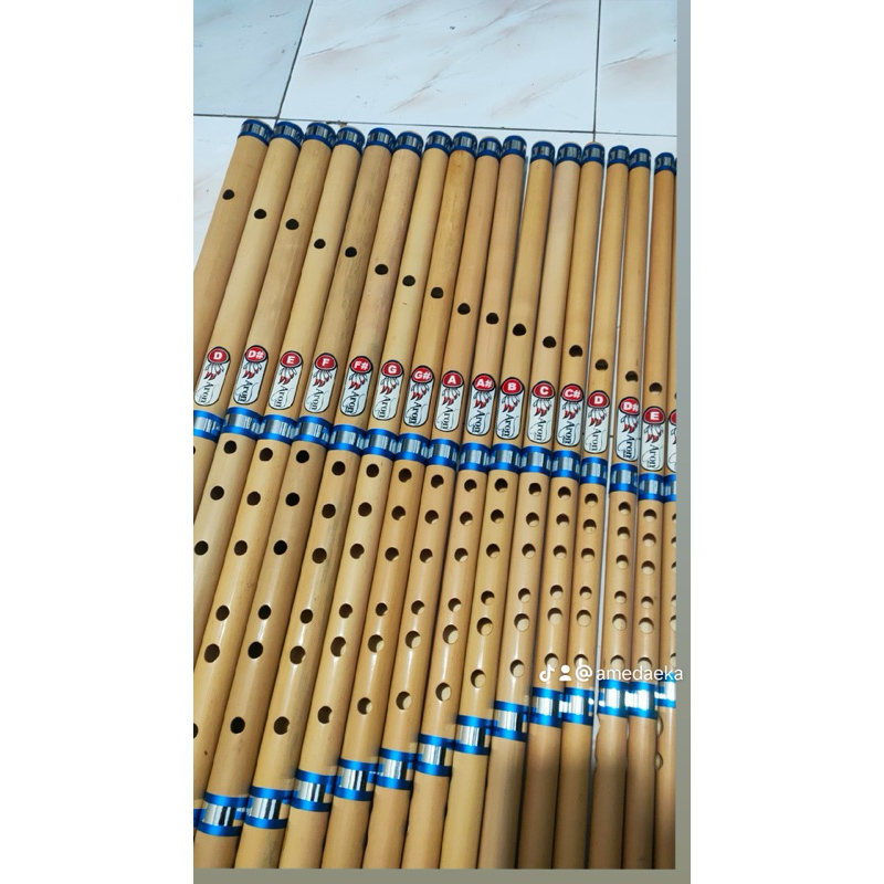 Jual SULING BAMBU 1 set 19 nada request lilitan | Shopee Indonesia