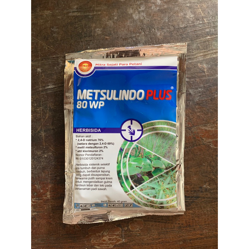 Jual MetsulindoPlus Herbisida 80WP 40gram untuk pembasmi gulma pada ...