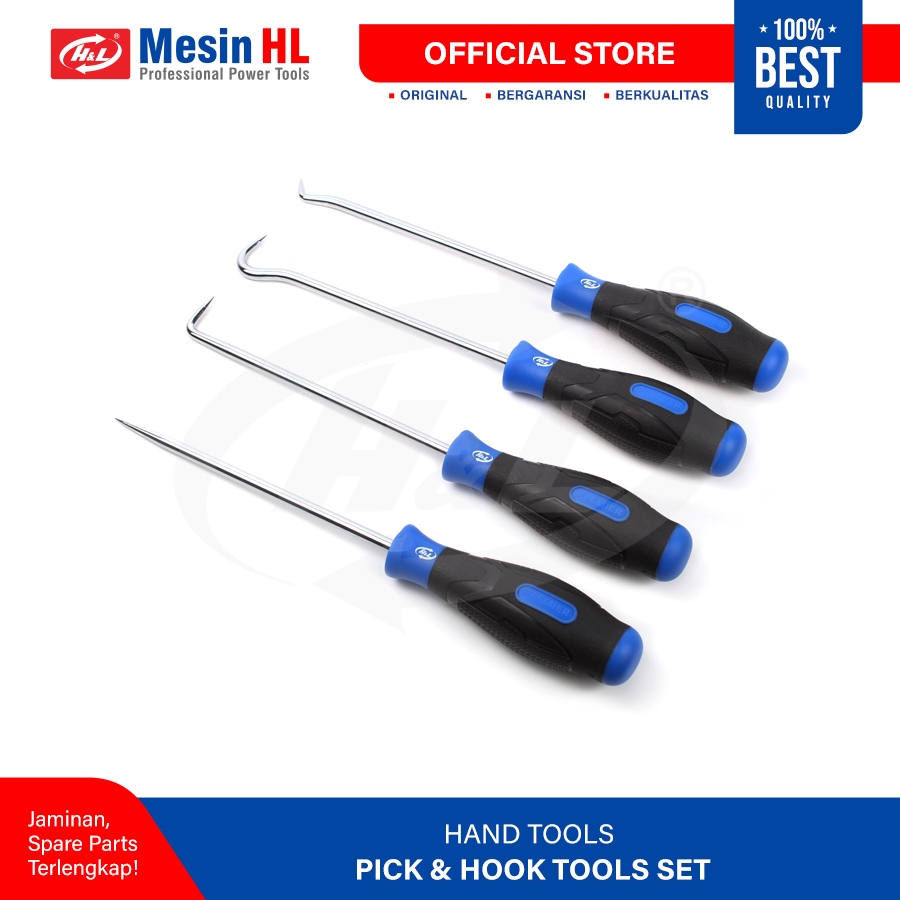 Jual HL Alat Cungkil Pelepas Seal / Pick & Hooks Tools Set 4Pcs ...