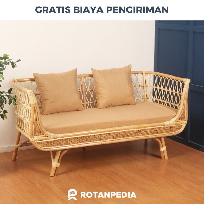 Jual Sofa Banch Rotan Minimalis 3 Seater / Sofa Tamu Panjang Rotan ...