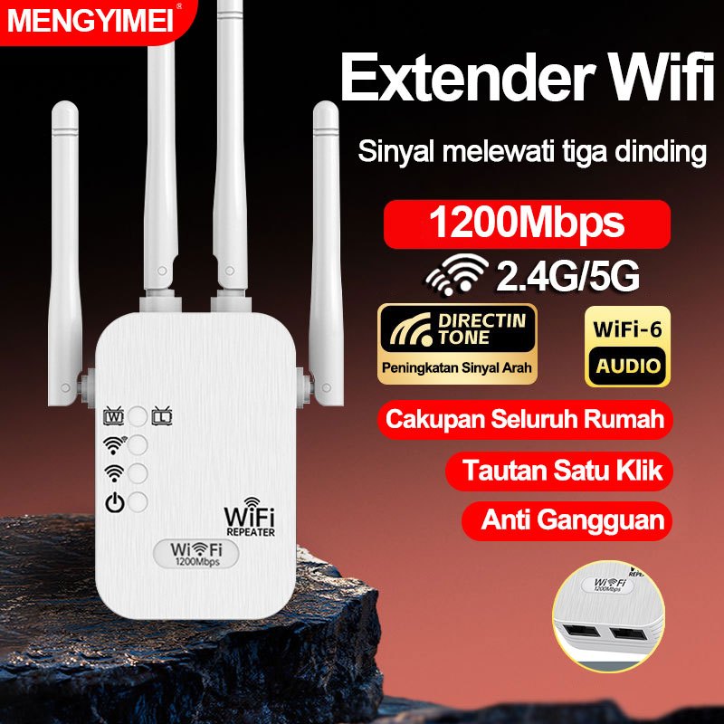 Jual 4 Antena Eksternal Wifi Extender Wifi Repeater 2100Mbps/4200Mbps 2.4/5G Sinyal WiFi ...