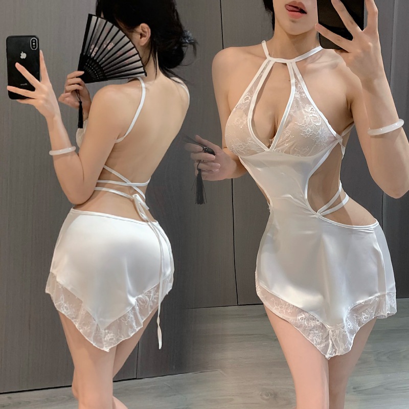 Jual Lingerie sexy hot binal premium satin renda baju seksi wanita hot fashion Cina style import ...